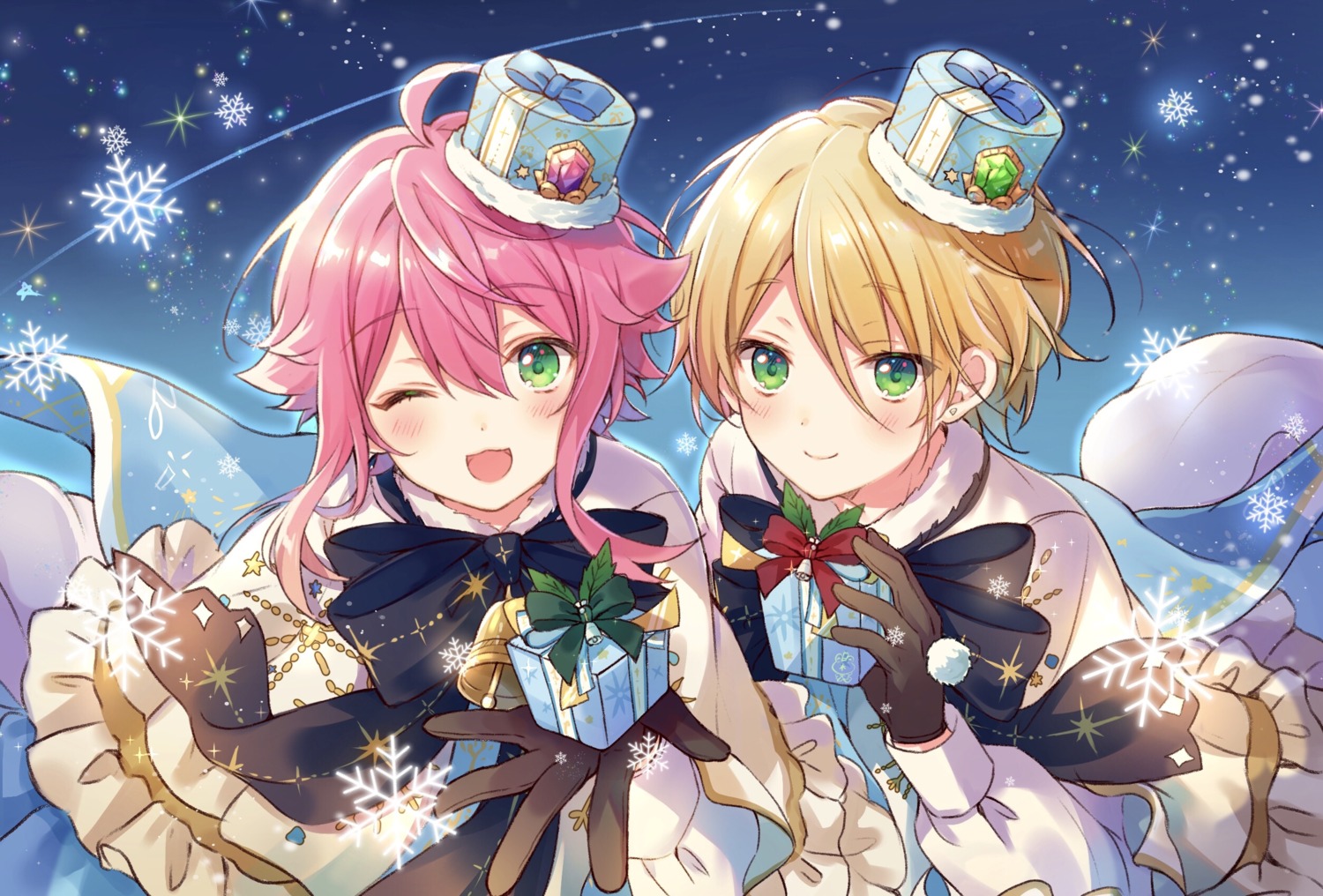 sgf4jo1poihpgnk ensemble stars! himemiya touri shiratori aira (ensemble stars!) christmas male ...